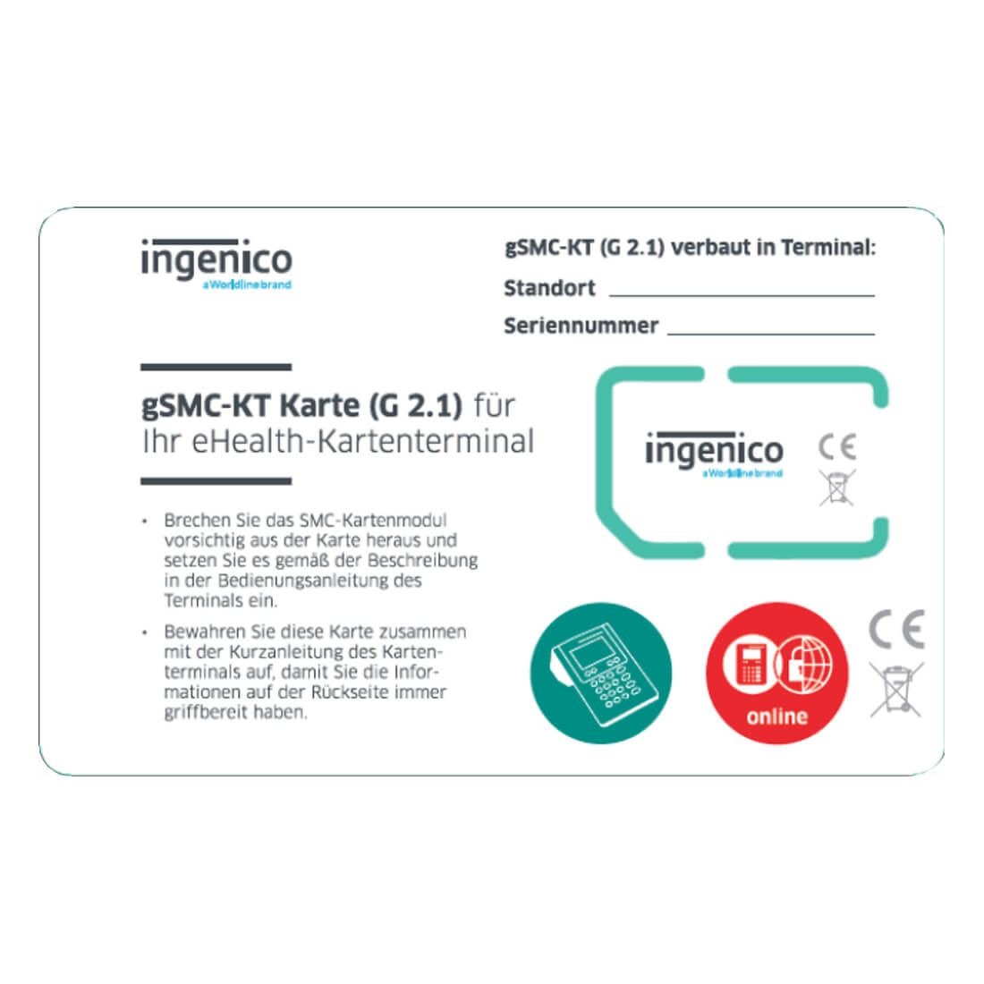 Worldline Healthcare | ORGA gSMC-Karte